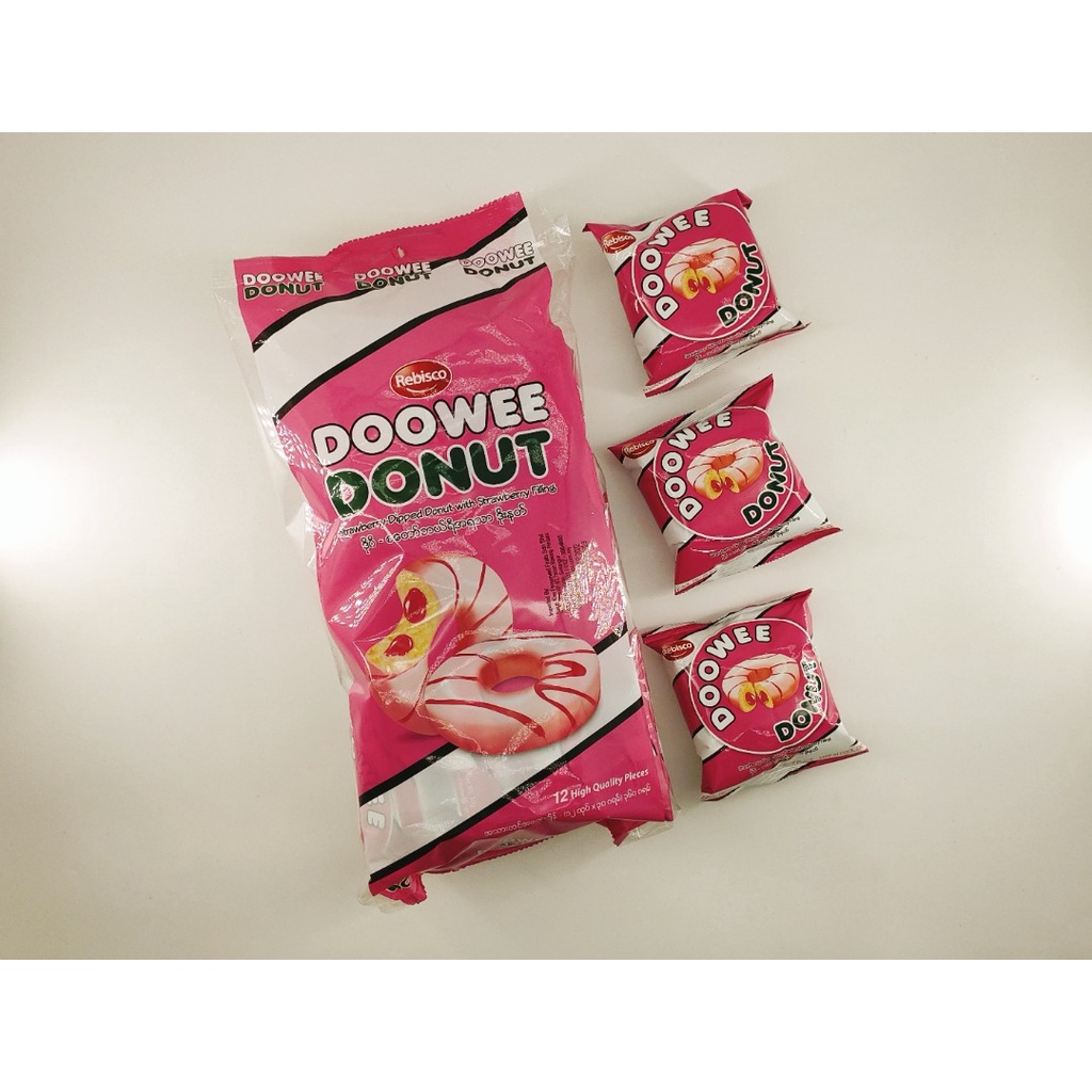Doowee Donut Strawberry (30G x 12 packs) | Shopee Malaysia