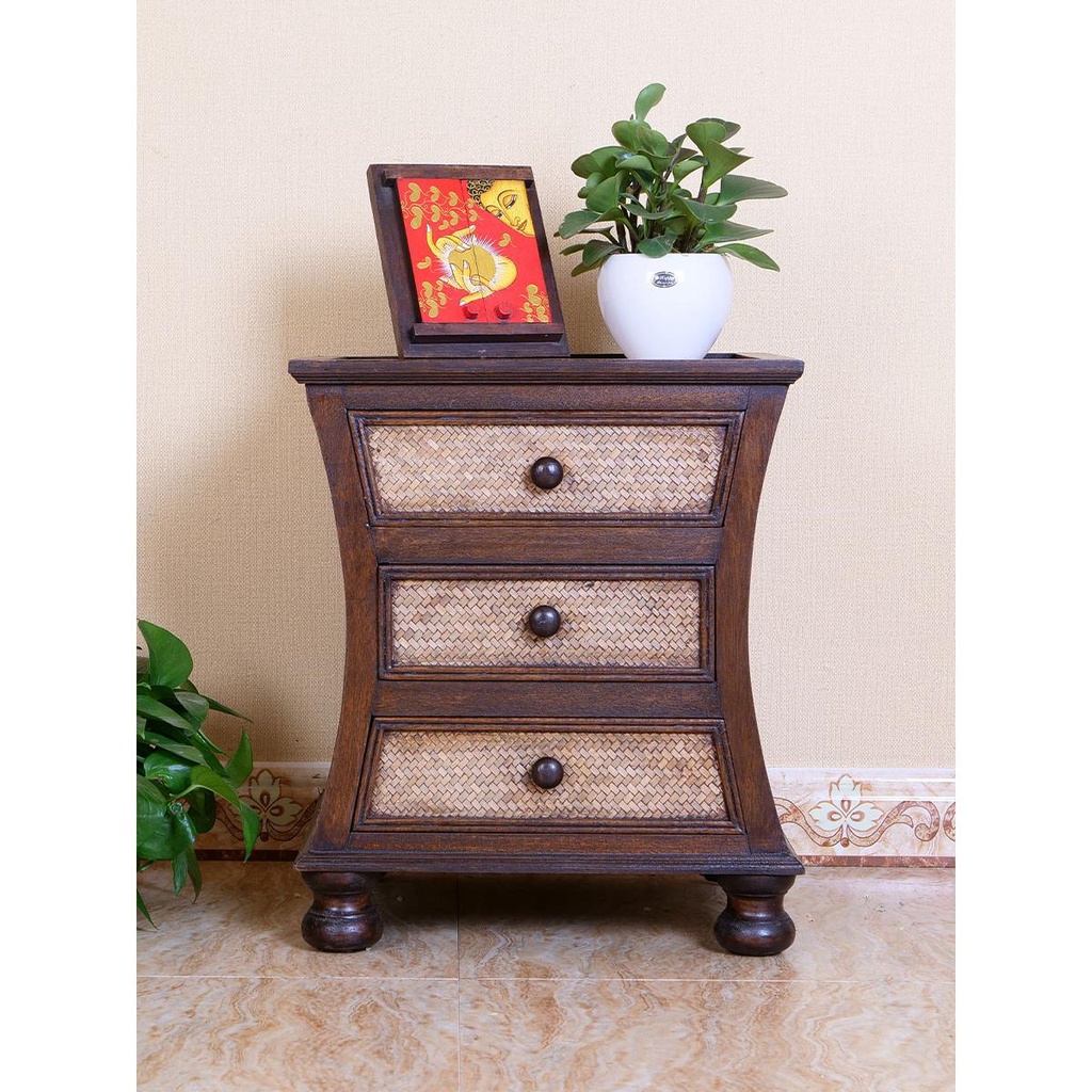 Thailand Southeast Asian -style bedside table Chinese -style solid wood ...