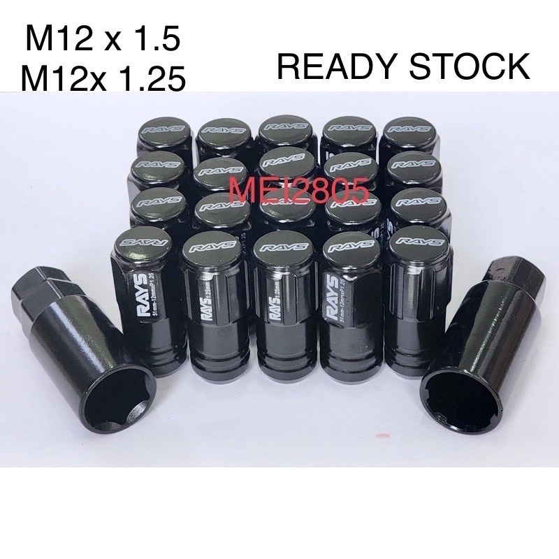 RAYS Lock Nut Heavy Duty Racing Wheel BESI (Long) | Shopee Malaysia