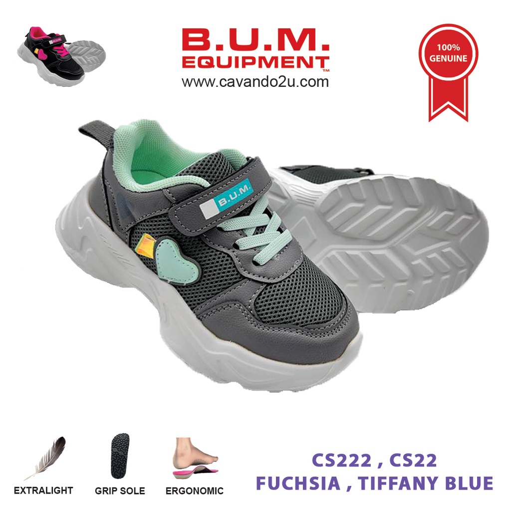 BUM Equipment Kasut Kanak-kanak Fuchsia / Biru Tiffany Kid's Shoes CS222 / CS223 (Fuchsia ...