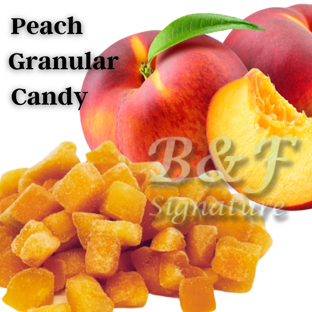 Candy Dried Peach Dice 250g 黄桃果干粒 果脯 Candied Peach 糖渍果粒 Candied Cherry ...