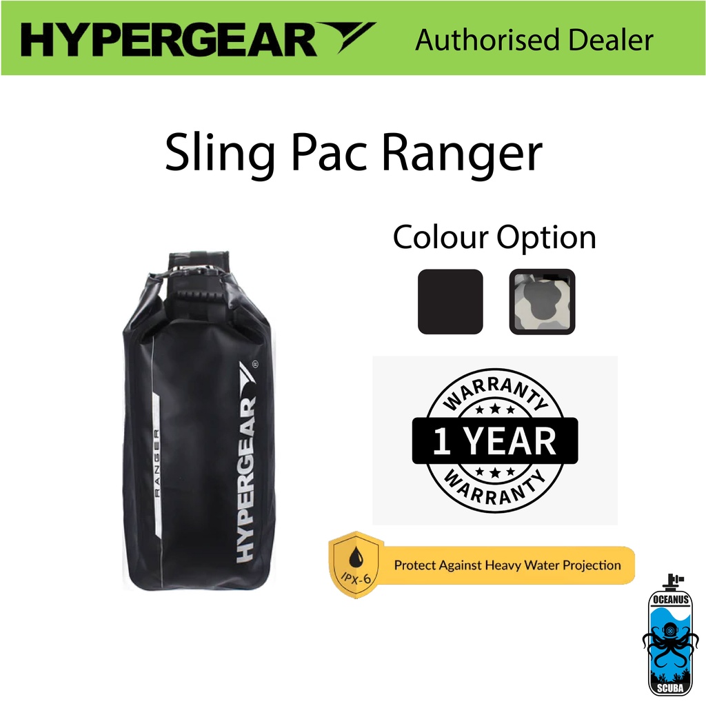 HYPERGEAR Sling Pac Ranger, Sling Dry Bag, Waterproof Bag | Shopee Malaysia