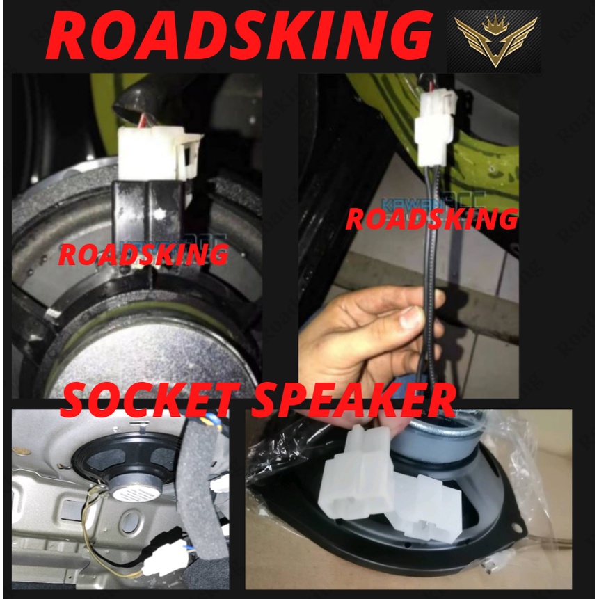 PLUG AND PLAY CAR SPEAKER CABLE SOCKET FOR TOYOTA PROTON PERODUA HONDA ...