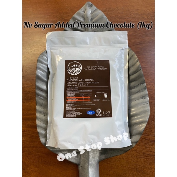 Cuppa World No Sugar Added Premium Chocolate Drink (1kg) | Shopee Malaysia