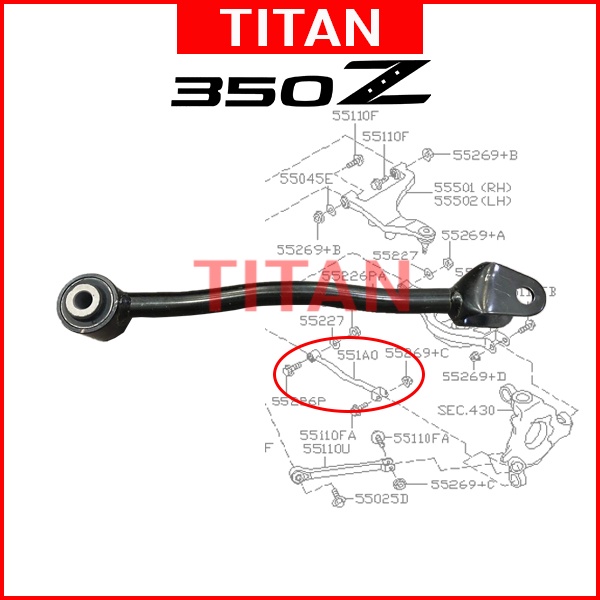 NISSAN FAIRLADY 350Z Z33 SKYLINE V35 REAR SUSPENSION ARM | Shopee Malaysia