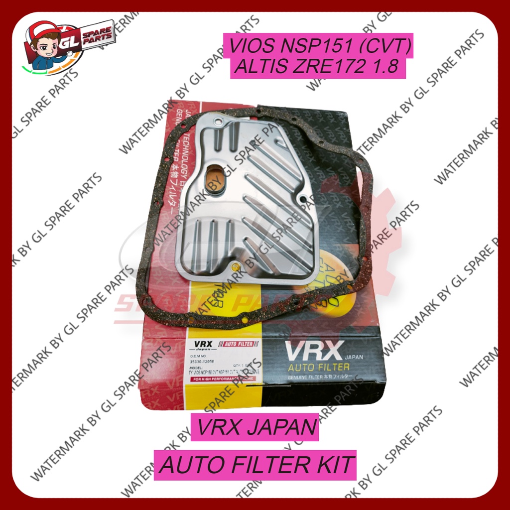 AUTO FILTER KIT (VRX JAPAN) TOYOTA VIOS NSP151 NCP150 CVT / ALTIS 1.8 ...