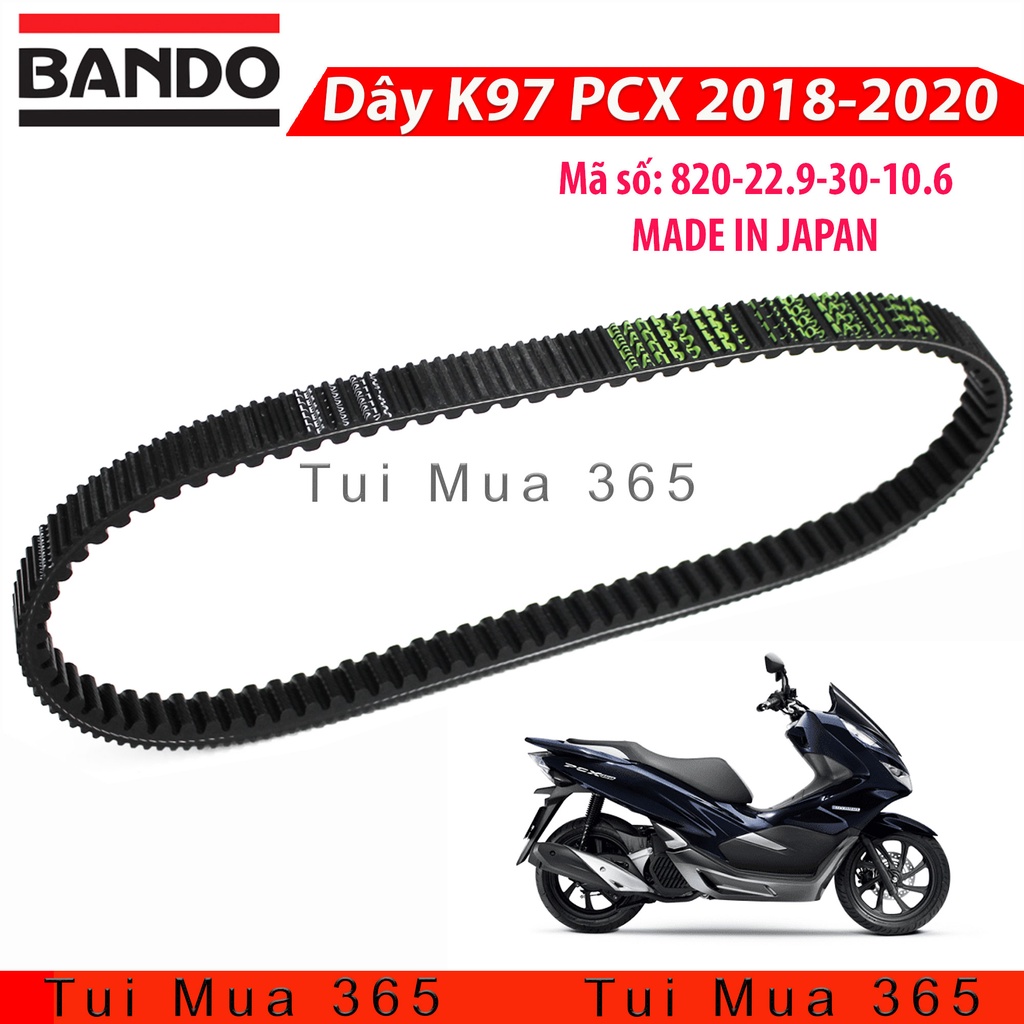 Bando 2-tooth belt FDC Honda PCX 150, PCX HYBRID 150 (Made in Japan ...