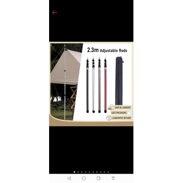 Flysheet Pole 2.3M (used like new) | Shopee Malaysia