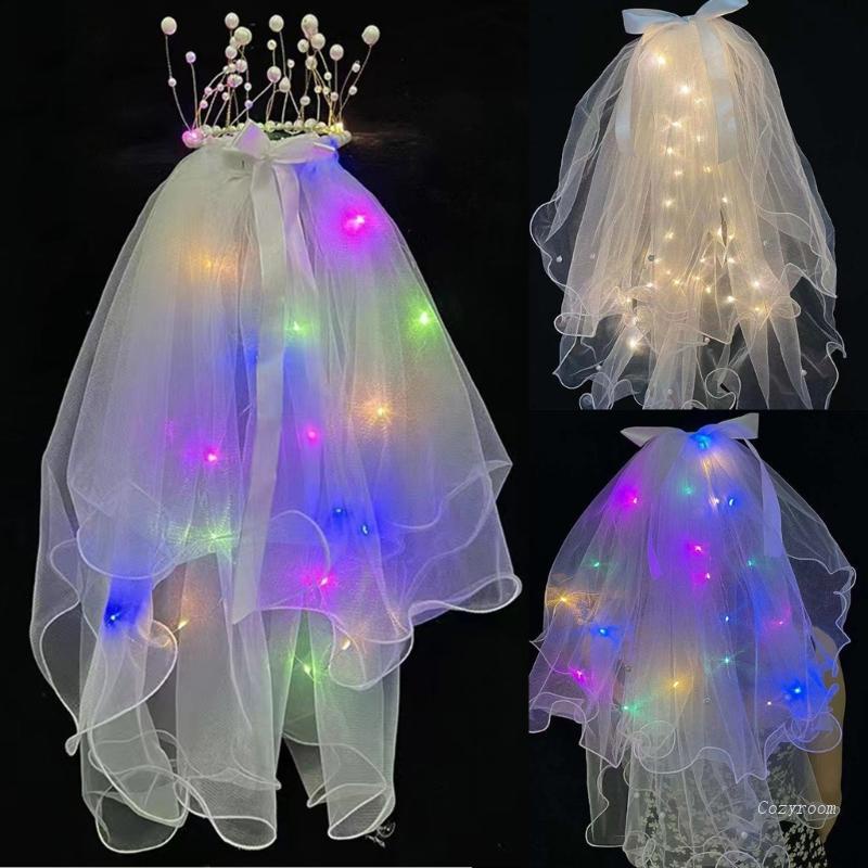Crazy Led Bridal Veil Light Up Veil For Bachelorette Wedding Veil ...