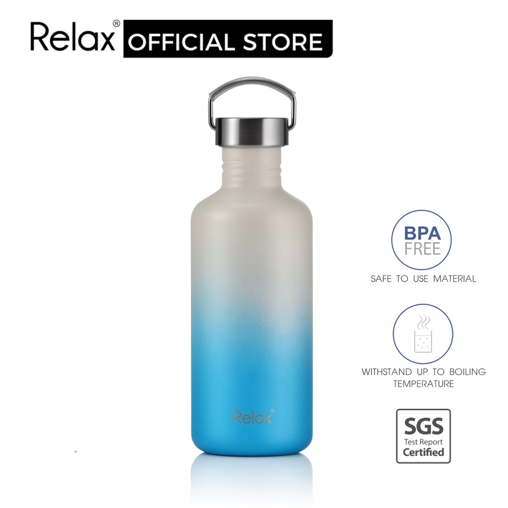 RELAX SUS304 Botol Air Keluli Tahan Karat Stainless Steel Water Bottle ...