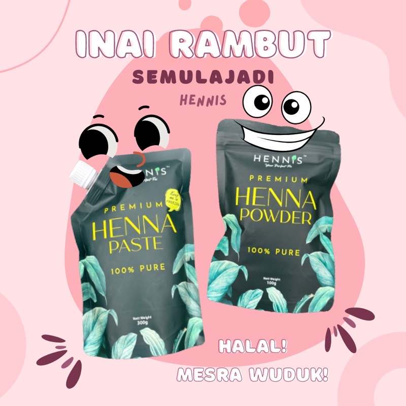 INAI RAMBUT HALAL (Freshly Made Everyday)| INAI DAUN ASLI | INAI SERBUK ...