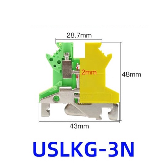 Power Distribution DIN Rail Universal Terminal Blocks Screw Panel Mount ...