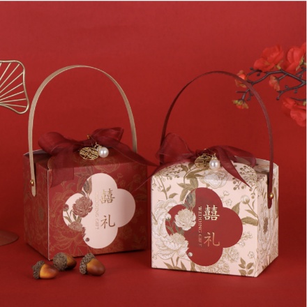 【Large】Chinese Style Wedding Doorgifts gift boxes candy box 中式喜糖盒婚礼 ...