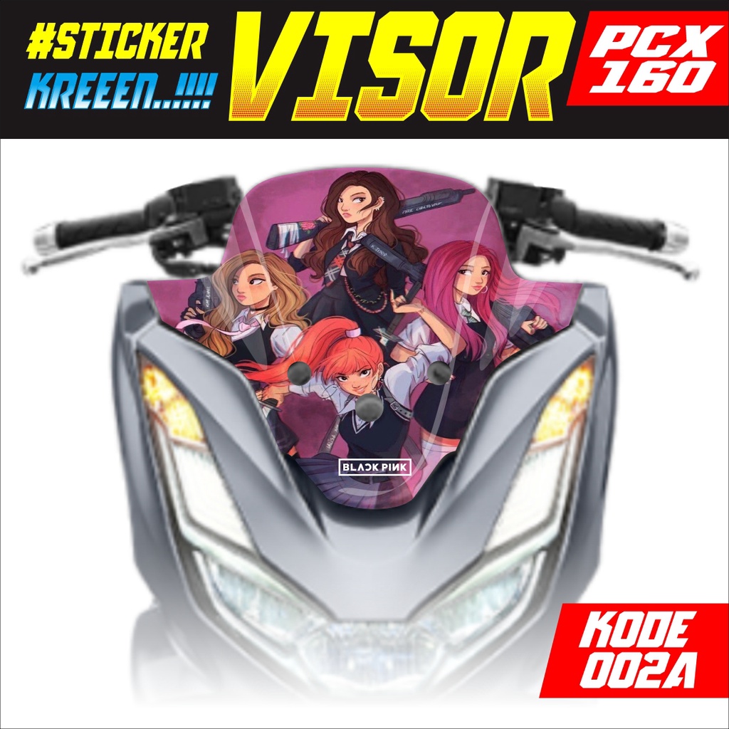 Pcx 160 VISOR STICKER - ALL PCX 160 VISOR DECAL - PCX 160 WINDSHIELD ...
