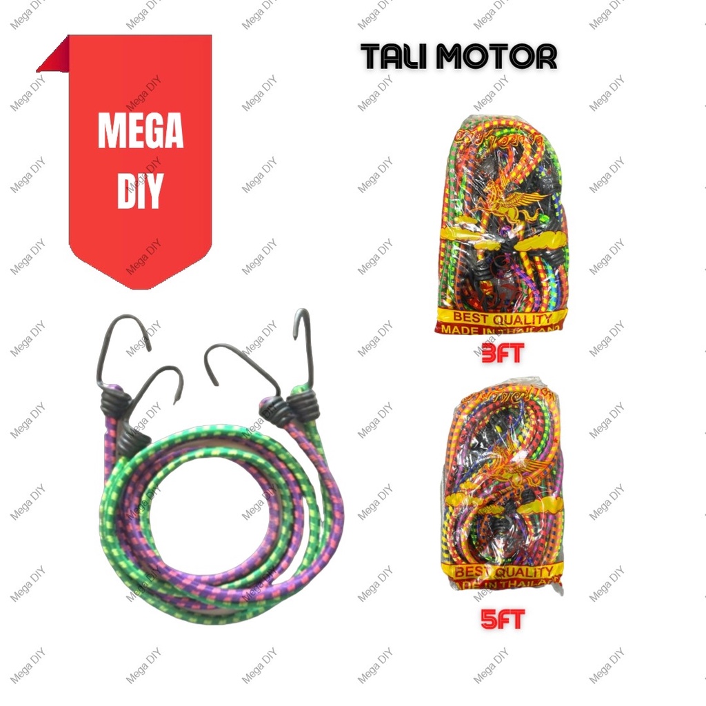 Tali Ikat Motor Multipurpose Spring Elastic Rope With Hooks Strap Tie ...