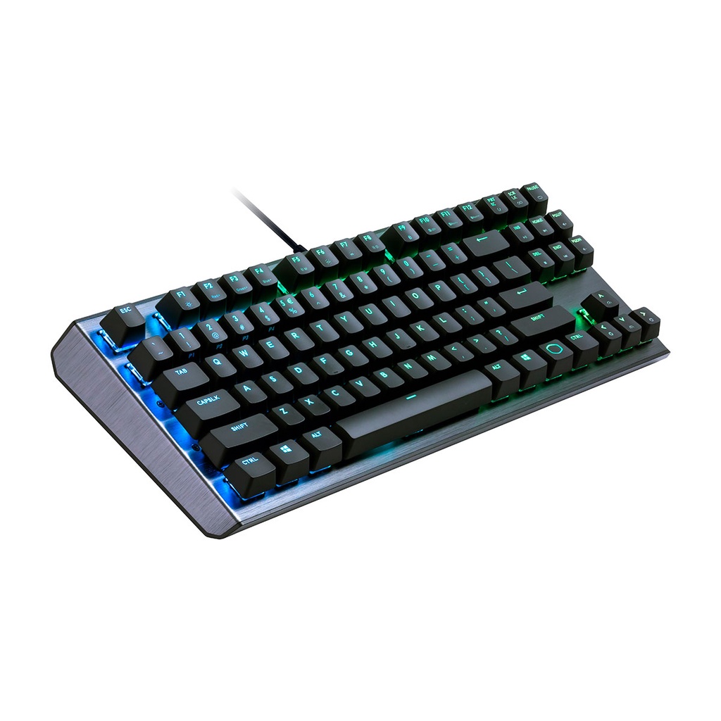 COOLER MASTER GAMING RGB MECHANICAL KEYBOARD TKL LOW PROFILE RED/BLUE ...