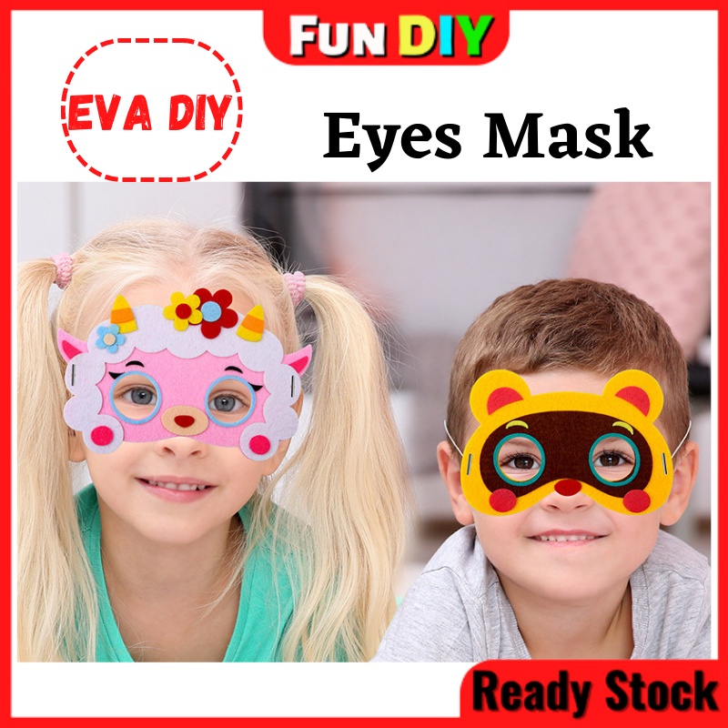 FUN DIY / Eyes Mask DIY / DIY EVA Sticker Face Mask / Educational toys ...