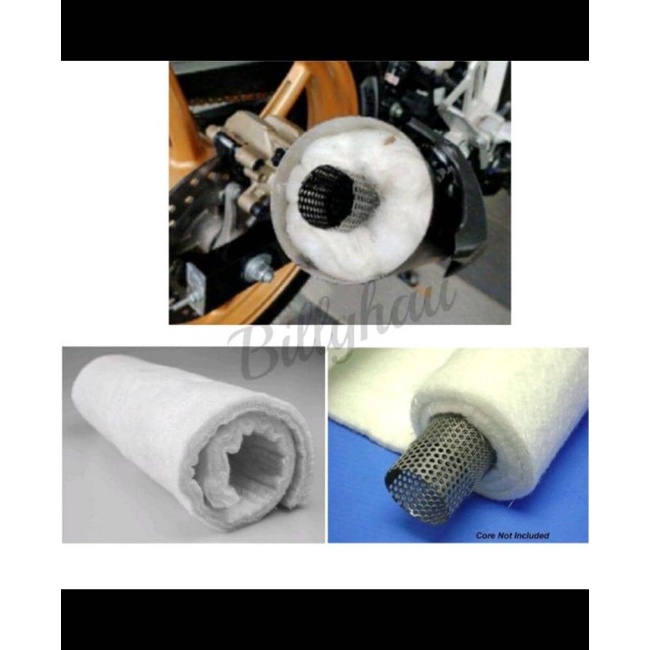 Fibre Glass Exhaust Tebal White 2 Layer Besar Kain Ekzos Fiber Thick ...