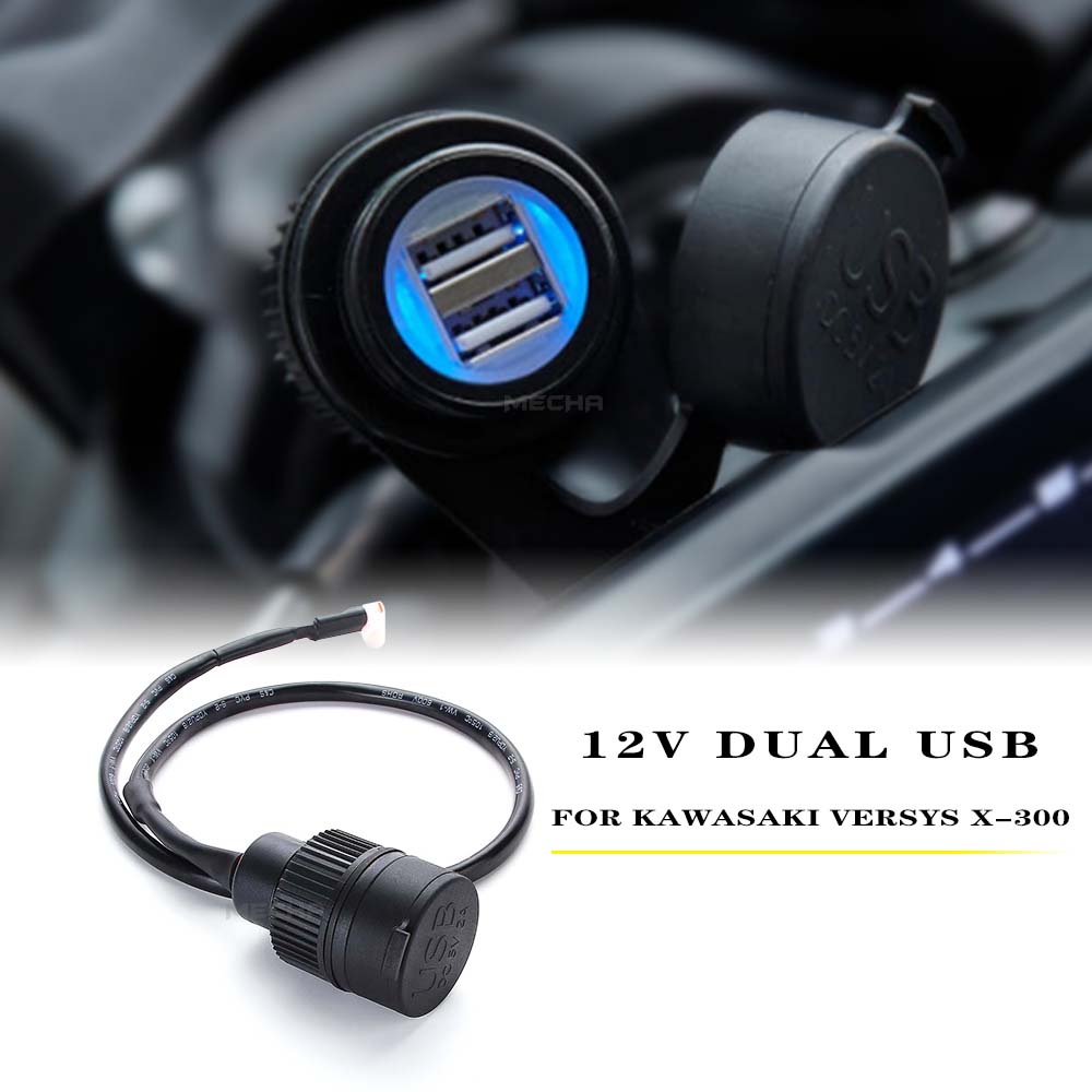 For Kawasaki versys 300x accessories X-300 USB 12V Dual interface ...