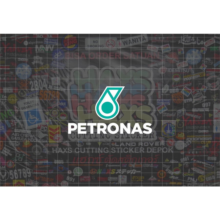Petronas Logo Cutting Sticker Size 8 Cm for V2 Motorcycles Sticker ...