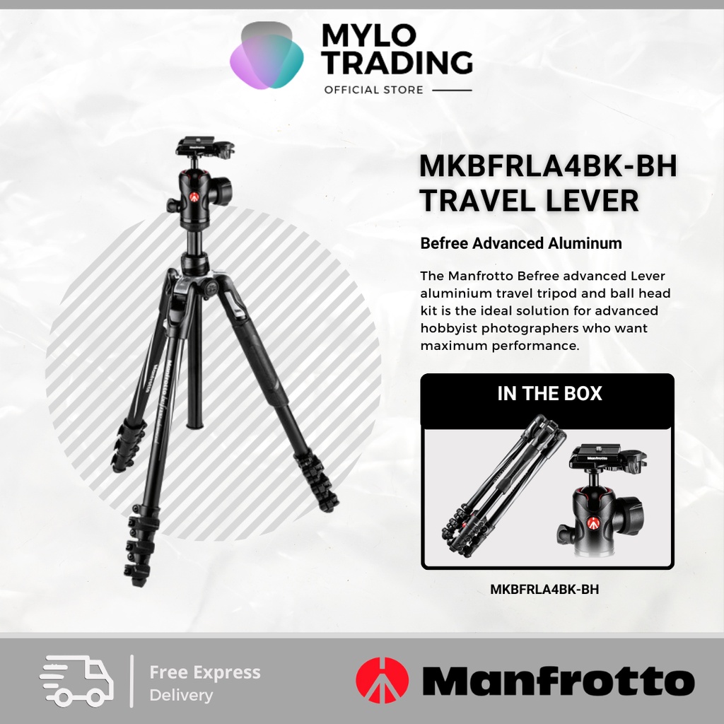 Manfrotto Befree Advanced Travel Aluminum Tripod with 494 Ball Head ( MKBFRLA4BK-BH ) | Shopee ...