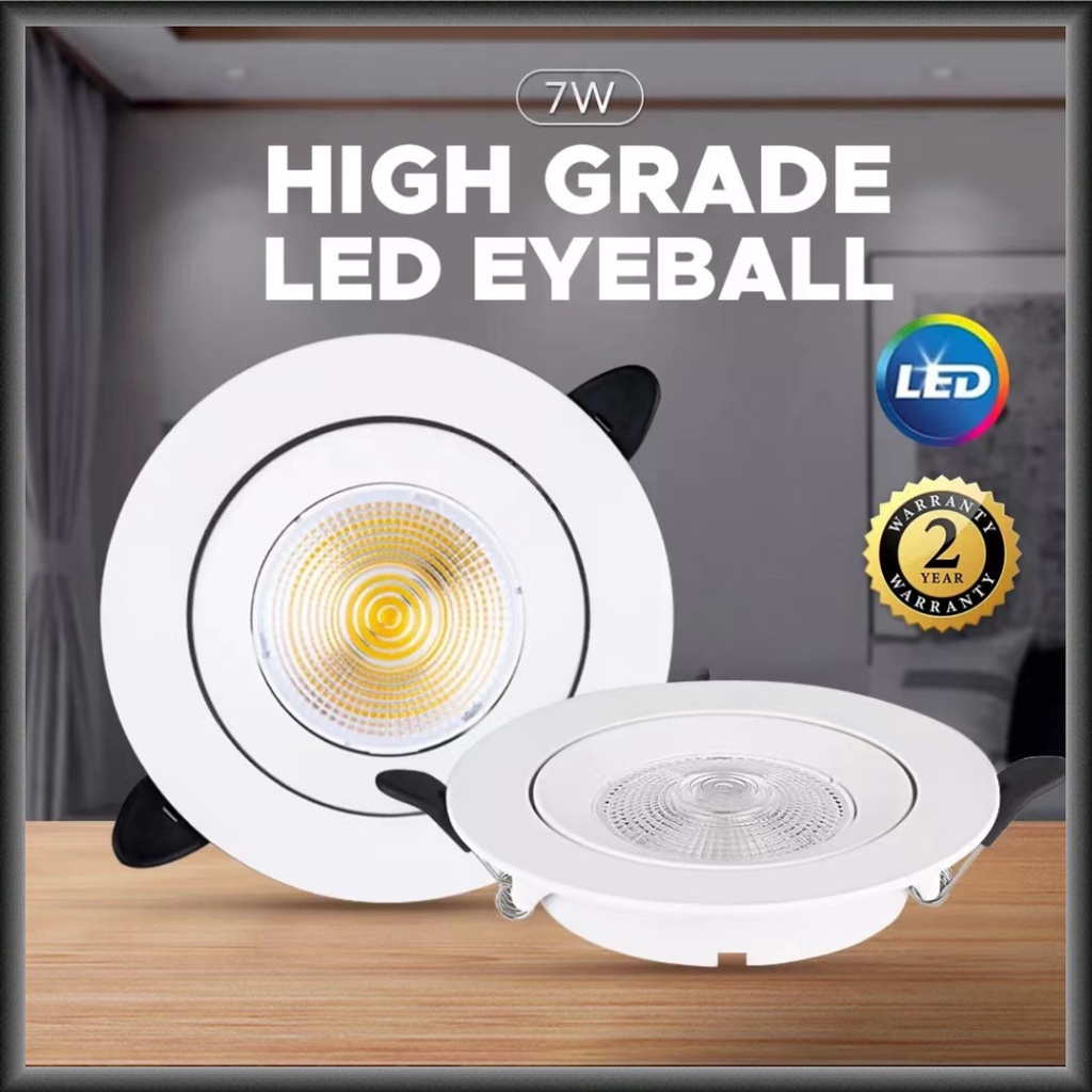 [READY STOCK] NESUX LED 3D EYEBALL 2.5" 6W COB 3D WARM WHITE 3000K COOL ...