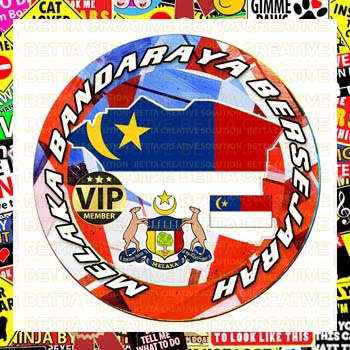 [ BESAR / STIKER LORI ] Team Melaka - Car Sticker / Bumper Sticker ...