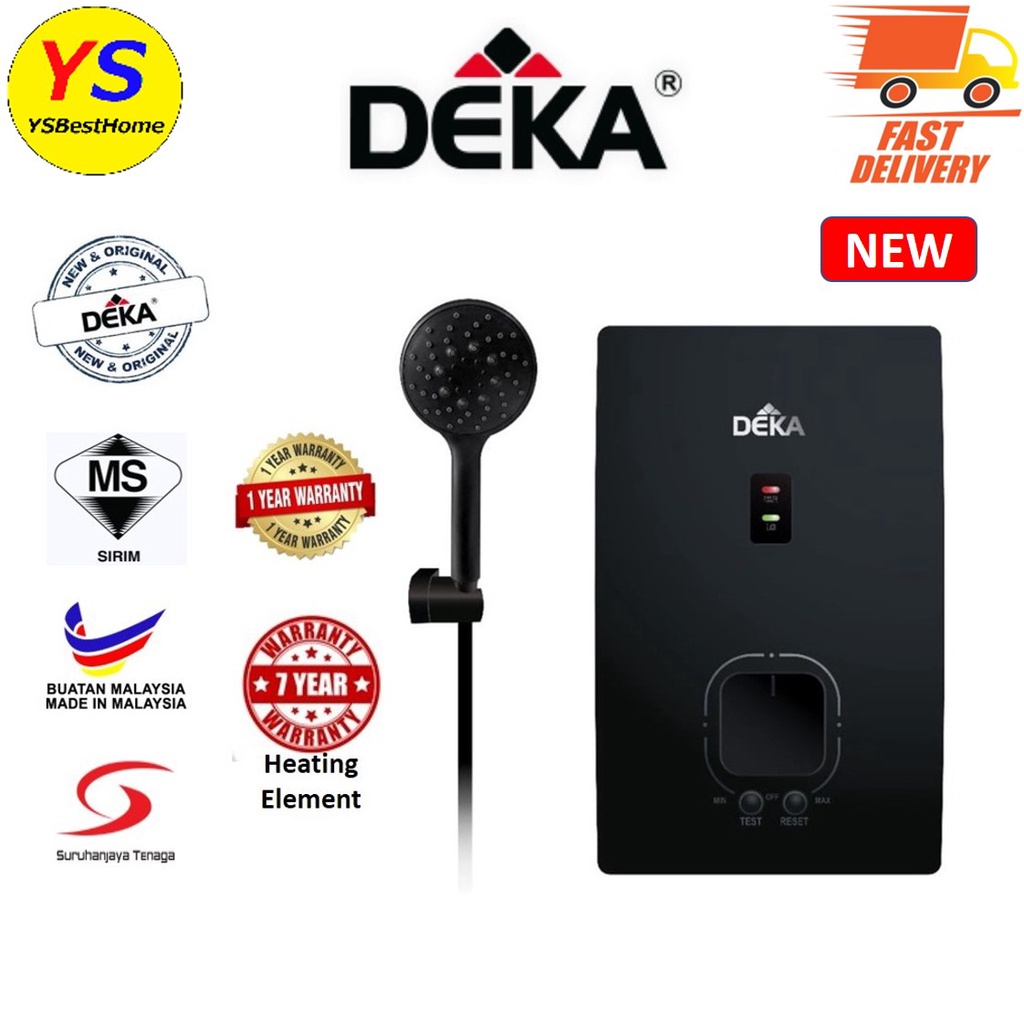 Deka PREMIO Non Pump Water Heater (BLACK) / D50 Non Pump Water Heater ...