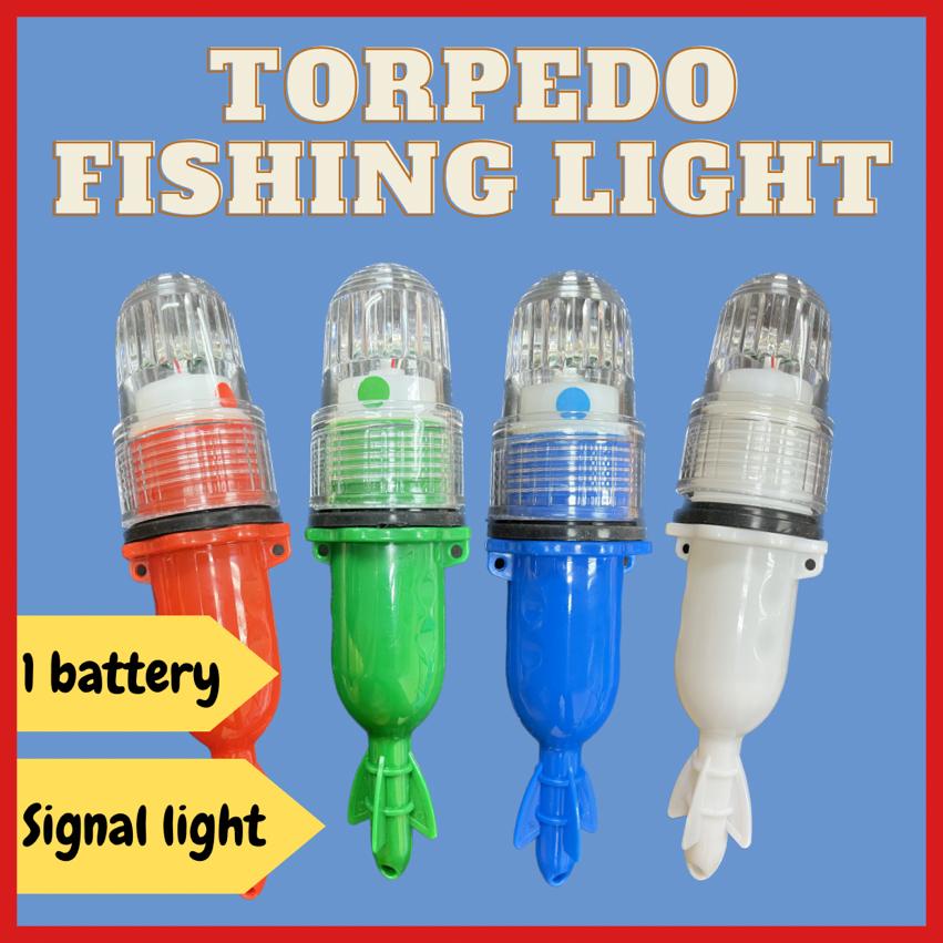 Marine Torpedo Light 1 battery/ Mechanical Light/ Fishing Light Good ...