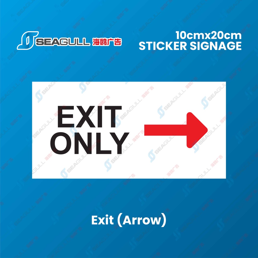 Sticker Signage PVC Sticker Waterproof Weatherproof Stickers ...
