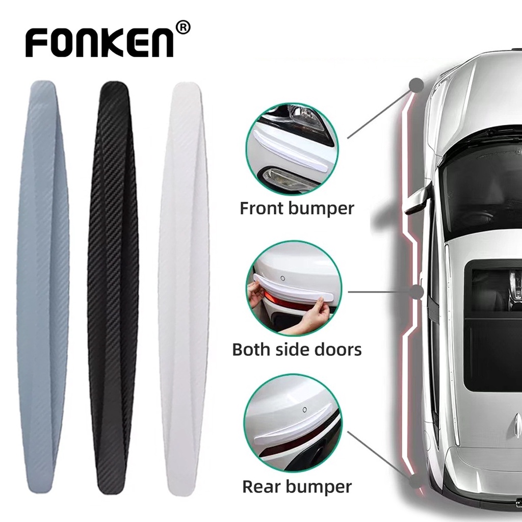 Fonken 2pcs Car Bumper Protector Strip Guard Corner Protection Strip ...