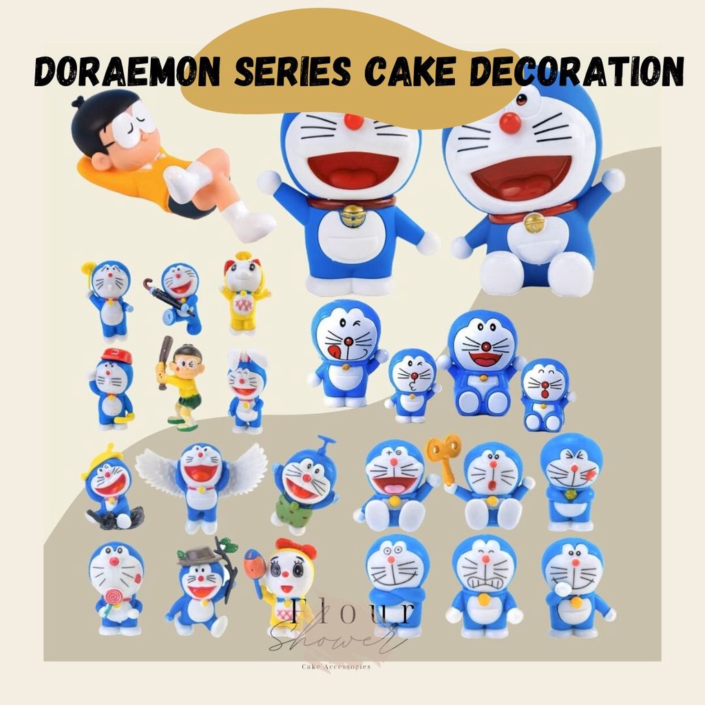 Doraemon Cake Topper Decoration | Doraemon Birthday Cake Figurine ...