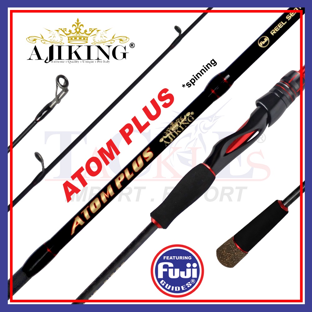 Ajiking Atom Plus Joran Pancing Spinning |5'6-7'0kaki Jigging |Butt Joint Rod | Shopee Malaysia