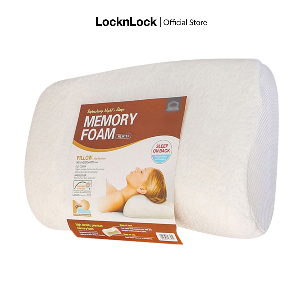 Hr Foam Soft Pillow with Concave Lock&Lock HLW115 (51 x 32 cm) - White ...