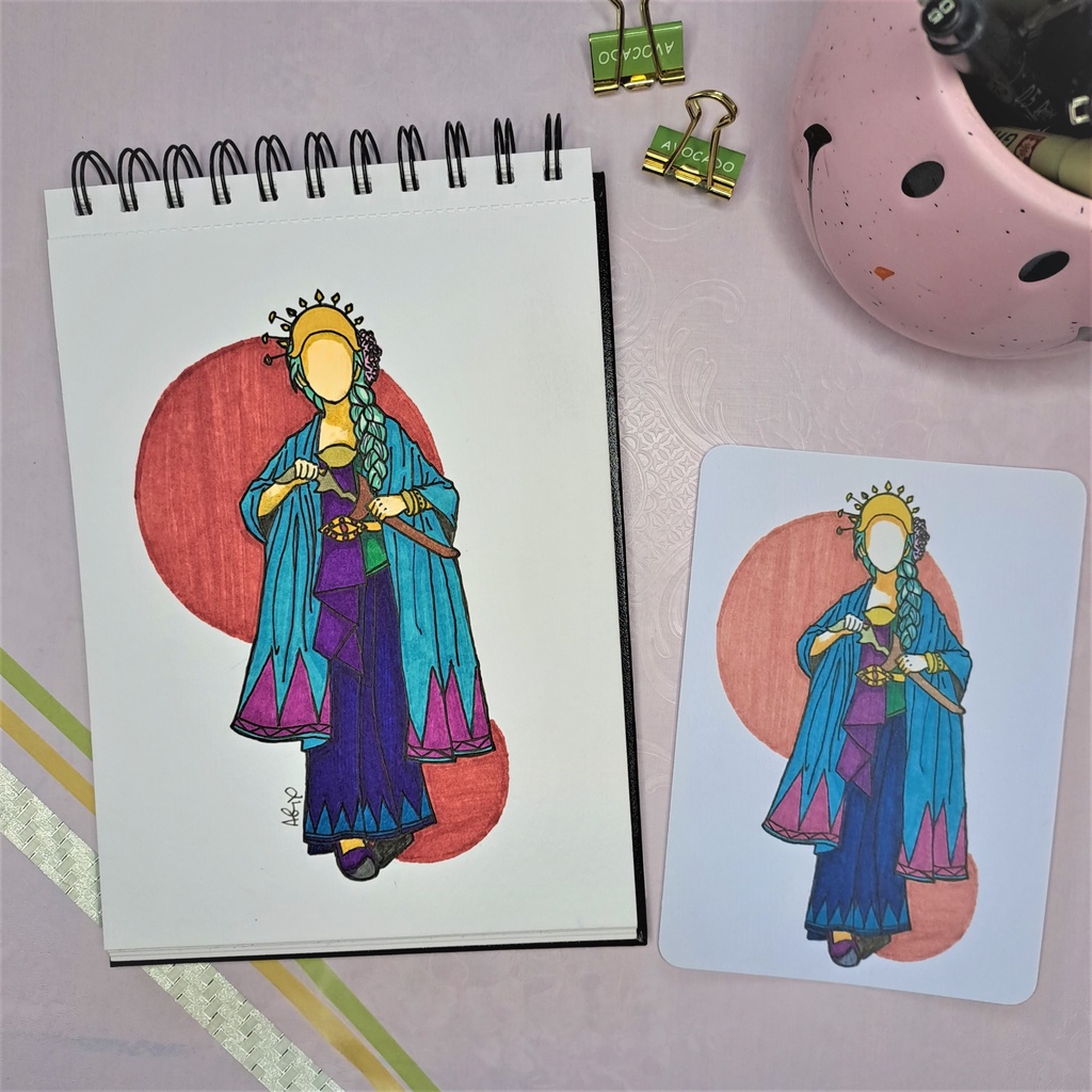 [ABJAARTS] DISNEY SERIES A6 POSTCARD (Queen Elsa as Cik Siti Wan Kembang) cute postcards, art ...