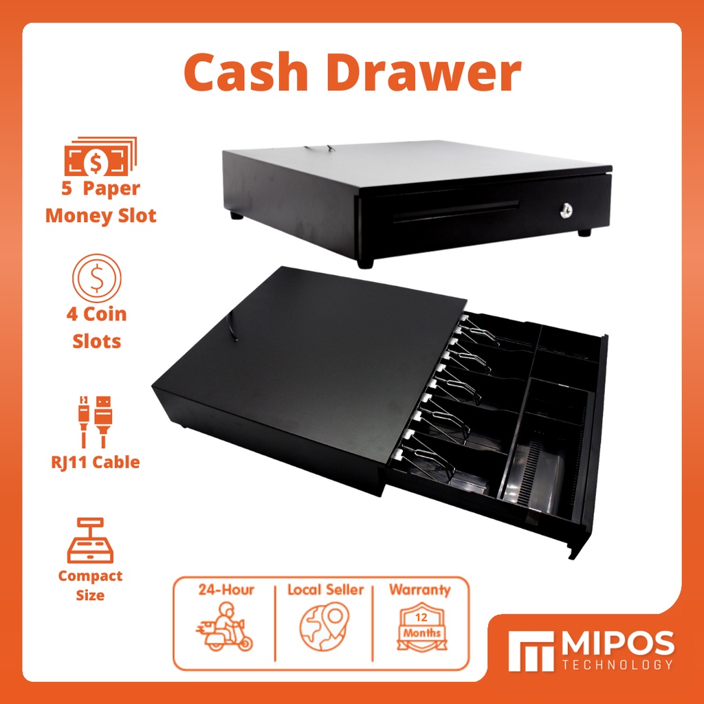 Cash Drawer 5 Bills 4 Coins Cashier Drawer / POS Cash Register / Cash ...