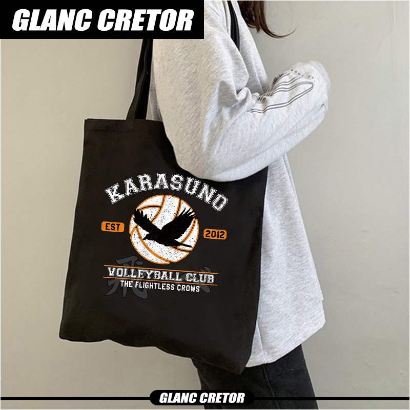 Fashion Anime Haikyuu Shopping Bag Eco Manga Tote Harajuku Shopper Bag ...