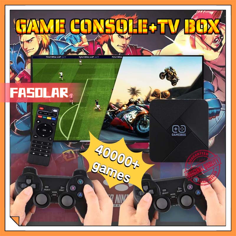 【Dual System】New G5 Retro 4K HD Game Console +Android TV Box With ...