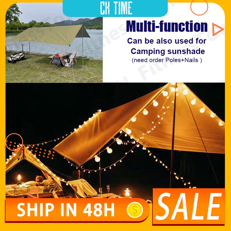 Canopy Outdoor Tarp 210D Rectangle UV-Block Camping Awning Tent ...