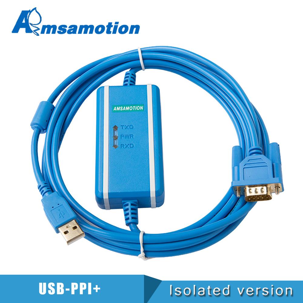USB-PPI PLC Programming Cable USB to RS485 Adapter For Siemens S7-200 ...
