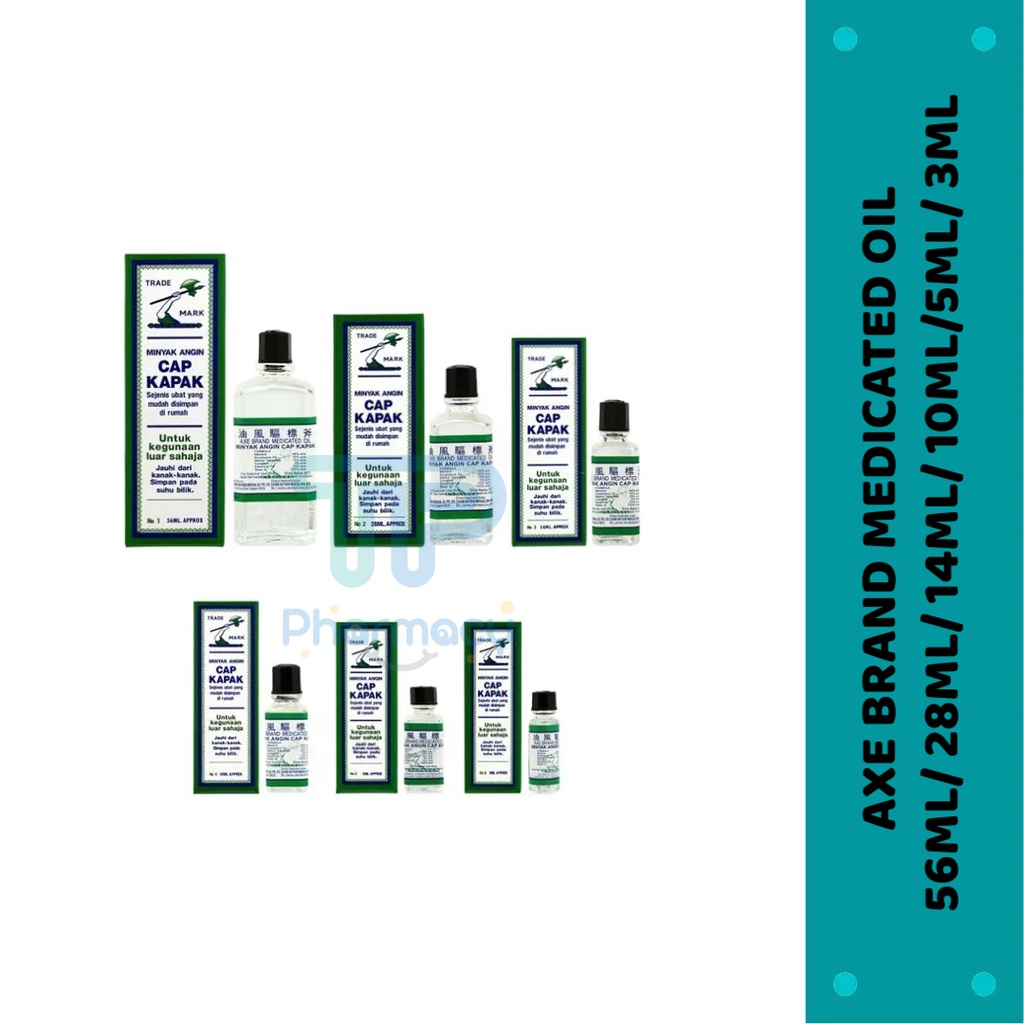 AXE BRAND MEDICATED OIL (56ML, 28ML, 14ML, 10ML, 5ML, 3ML) | Shopee ...