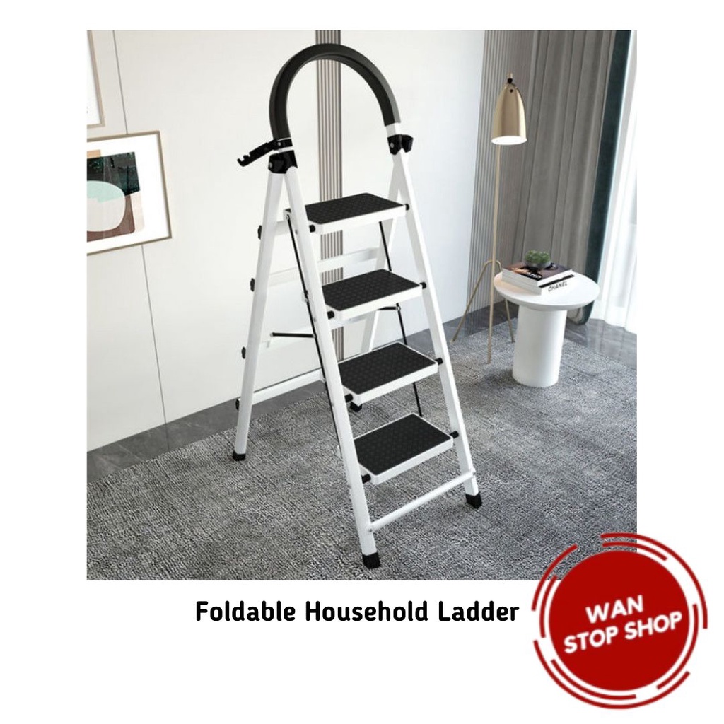 Folding Household Ladder Moveable Thickened Ladder Household Indoor ...