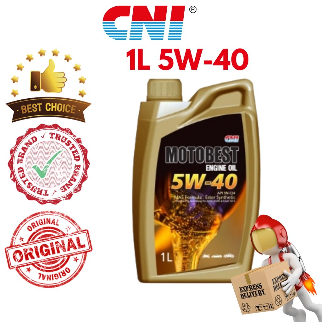 CNI Motobest Engine Oil Gold 5W-40 (1L) - Metal Treatment, Additives ...