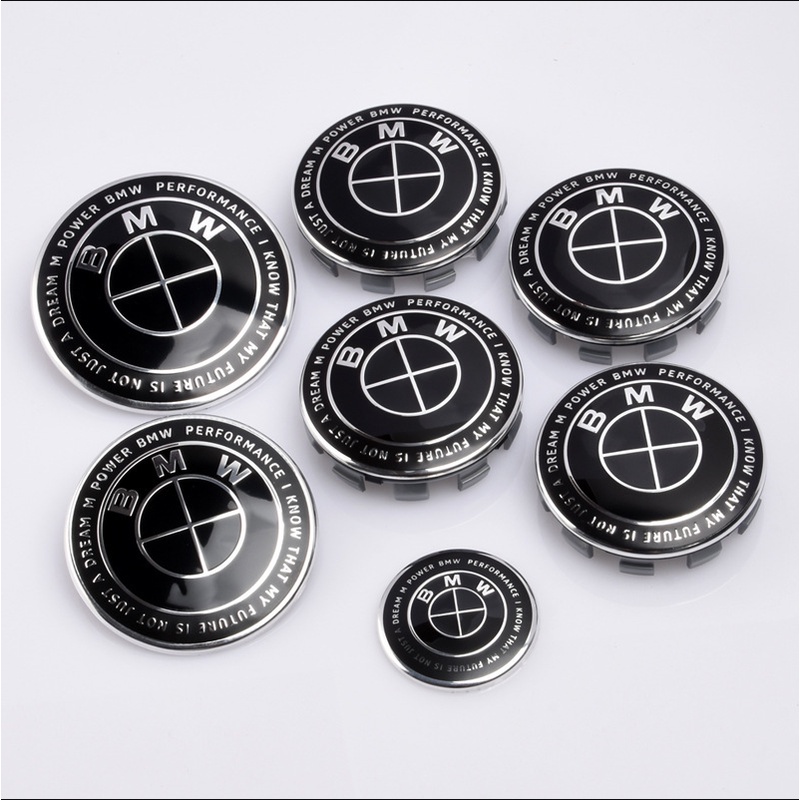 7PCS/Set BMW 50th Anniversary Limited Edition Black Logo Front Hood ...