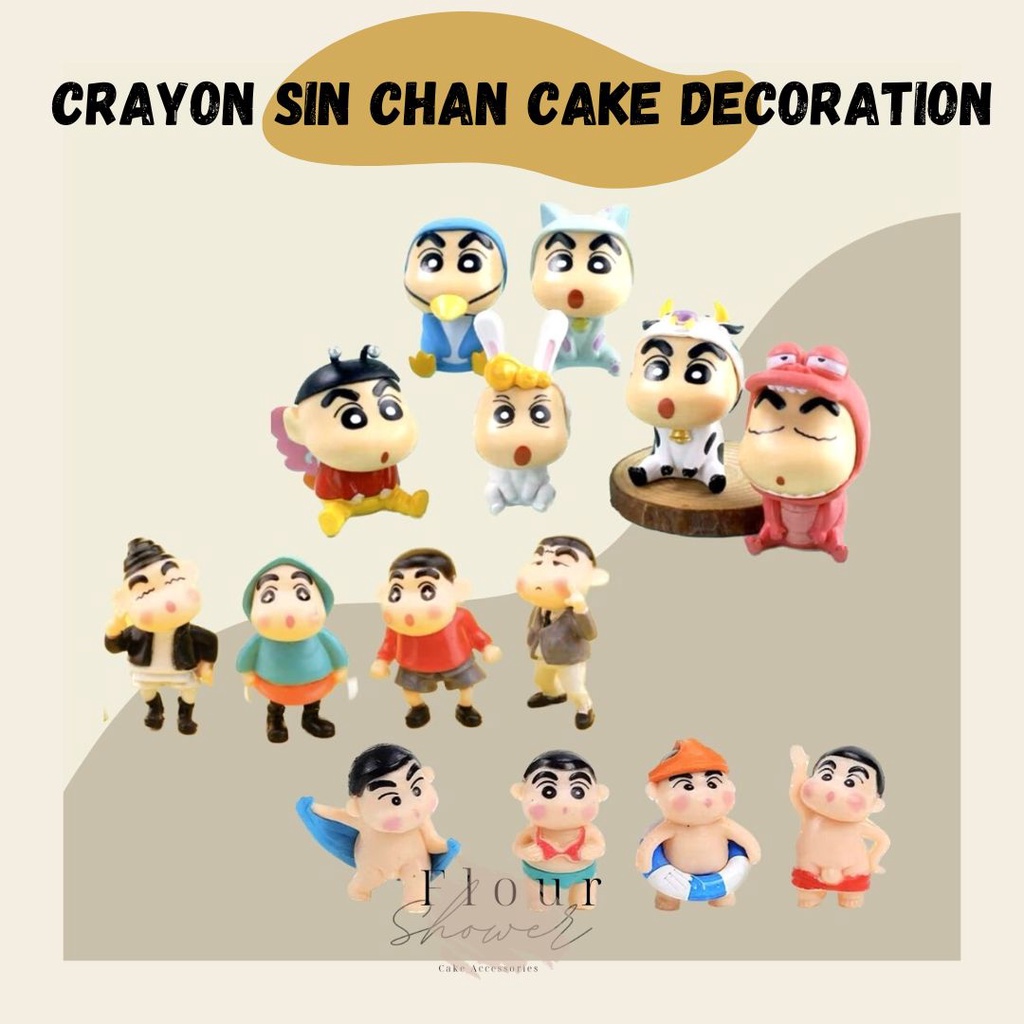 Crayon Shin Chan Cake Topper Decoration | Shin Chan Figurine | Kek ...