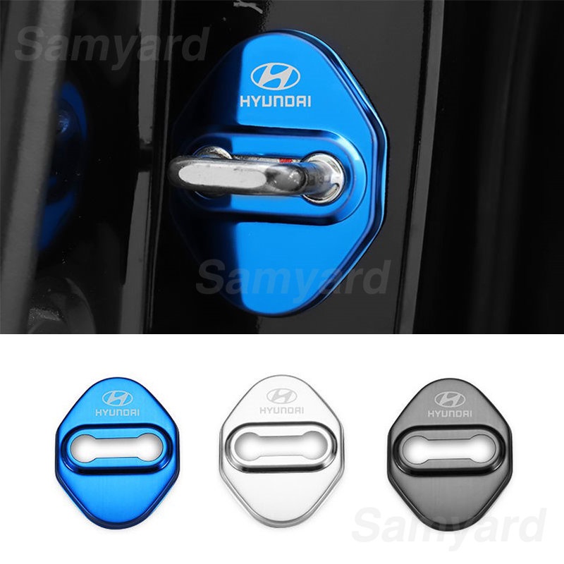 Car Door Lock Protection Cover Stainless Steel For Hyundai Santa Fe ...