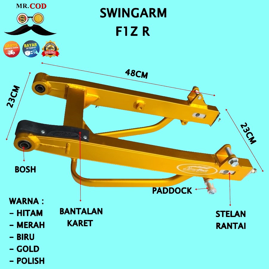 SWINGARM FORCE ONE F1ZR SWING ARM FOCUS 1 FIZ R SUPER TRACK PNP ...