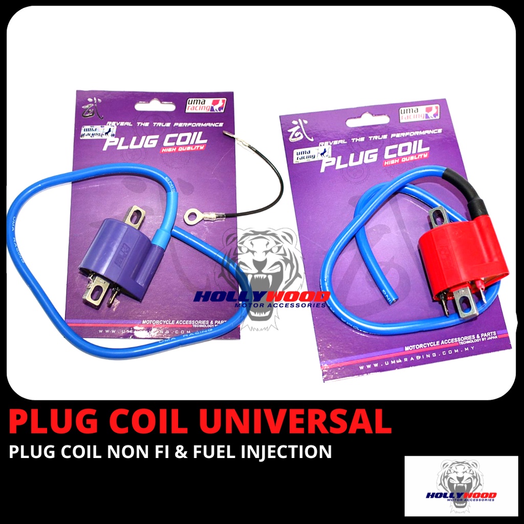 PLUG COIL UMA RACING FUEL INJECTION & CARBURETOR Y15 Y16 R15 MT15 RS150 ...