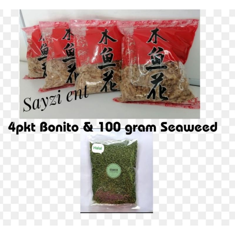 Takoyaki Bonito flakes 500g x 4pkt & Seaweed 100gram. Halal Katsuobushi flakes | Shopee Malaysia