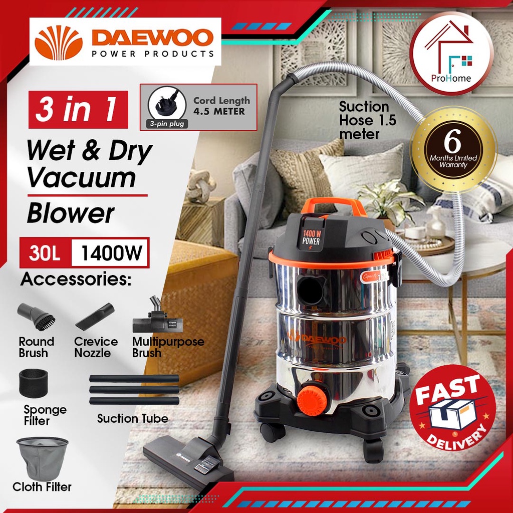 Daewoo Davc90 30l 30litre Wet And Dry Vacuum Cleaner Hyundai Hdvc2220 3